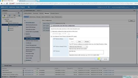 6 Configuring ESXi To Use NTP Server YouTube