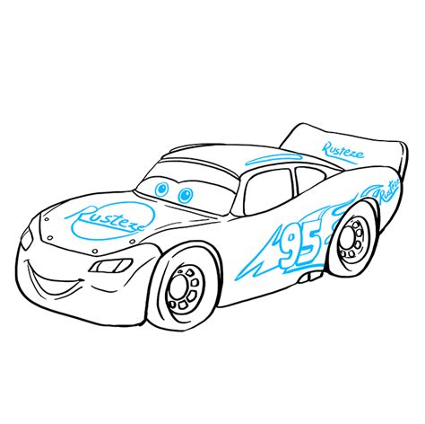 How To Draw Lightning McQueen Really Easy Drawing Tutorial