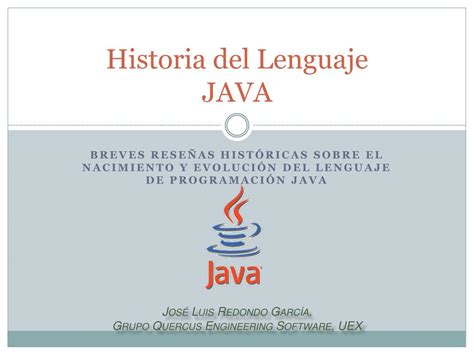 ppt historia del lenguaje java powerpoint presentation free download id 5591067