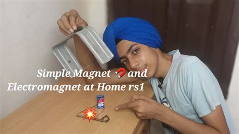 How To Make Simple Magnet And Electromagnet At Home Crazy Experiment