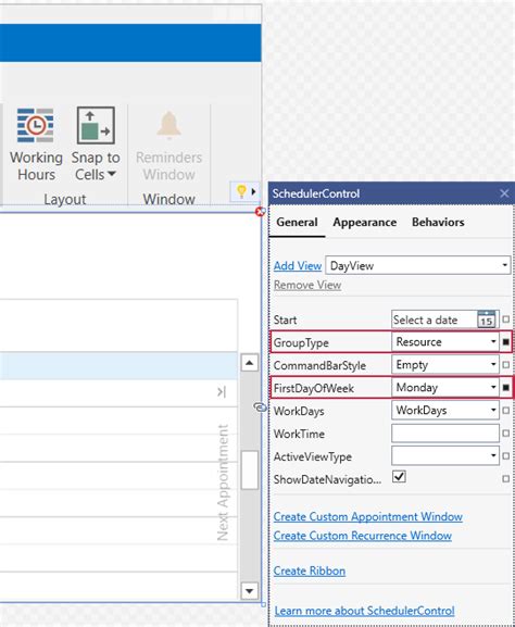 create a simple scheduling application wpf controls devexpress documentation