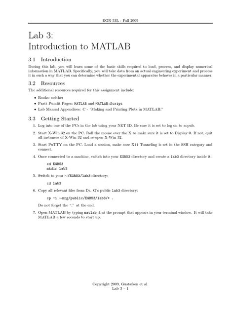 lab 3 introduction to matlab pdf matlab command line interface