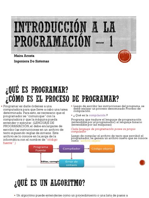 introduccion a la programacion pdf programación programa de computadora