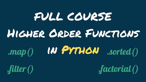 master higher order functions in python full course youtube