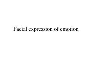 PPT Facial Expression Recognition PowerPoint Presentation Free