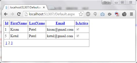 implement pagination for the gridview data in asp