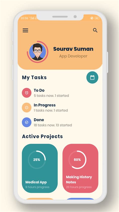 A Beautiful Task Planner App Design Made In Flutter