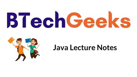 java lecture notes pdf free download btech geeks