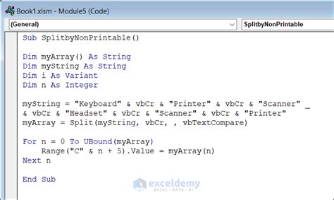 Excel VBA To Split String By Delimiter 9 Examples