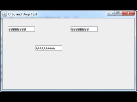 Java How To Drag And Drop Text In Java Netbeans With Source Code