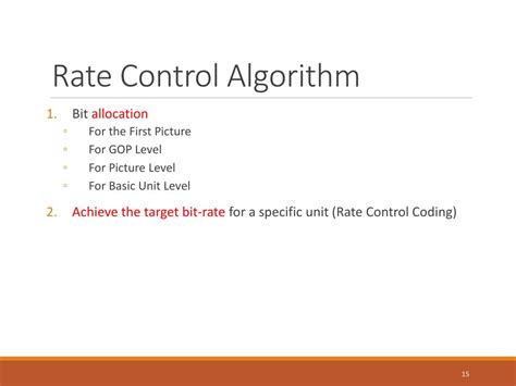 ppt domain rate control algorithm for hevc powerpoint presentation free download id 6931794