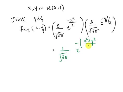 solved let x and y be two independent normally distributed random variables with expected value