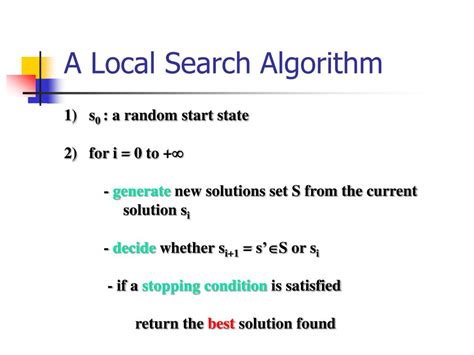 ppt different local search algorithms in stage for solving bin packing problem powerpoint