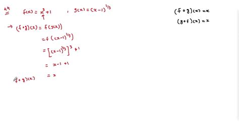 solved use the inverse function property to show that f and g are inverses of each other f x x