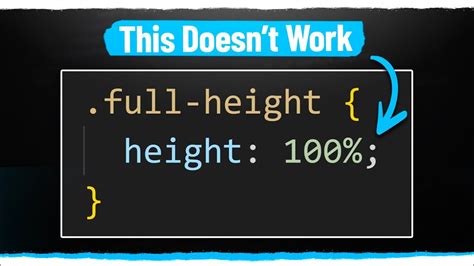 Are You Making These CSS Height Mistakes YouTube