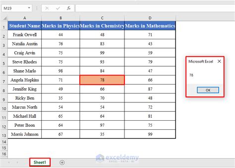 how to get cell value by row and column in excel vba exceldemy