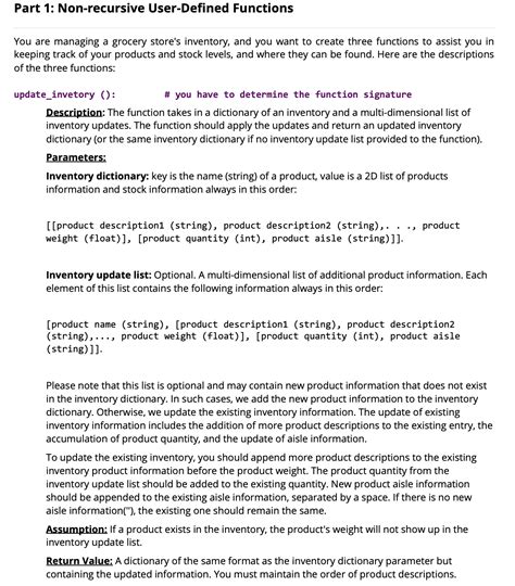 solved non recursive functions part 1 non recursive