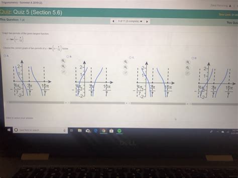 solved graph two periods of the given tangent function y tan