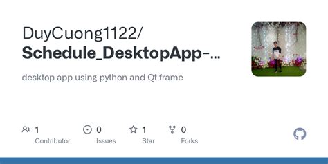 GitHub DuyCuong1122 Schedule DesktopApp With PyQt Desktop App Using