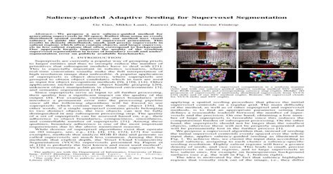 saliency guided adaptive seeding for supervoxel … adaptive seeding for supervoxel segmentation