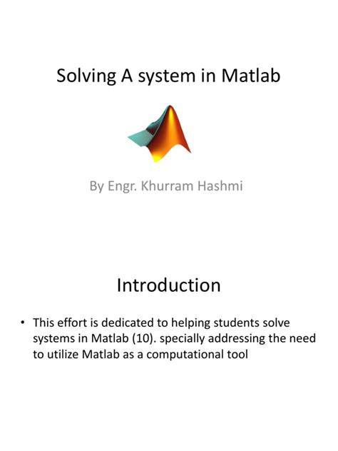 pdf solving a system in matlab dokumen tips