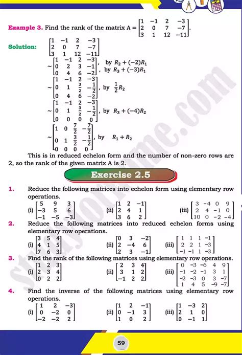 matrices and determinants unit 2 mathematics 11th text book