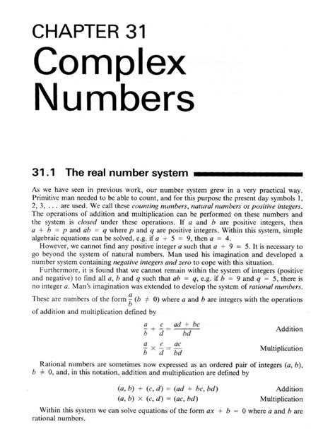 complex numbers pdf complex number numbers