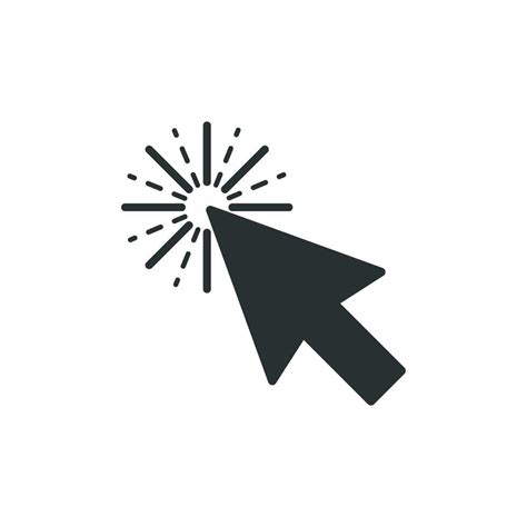 Computer Mouse Cursor Icon In Flat Style Arrow Cursor Vector