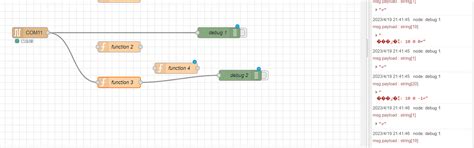 Node red分别获取serial的msg payload数据编写function 3来自 HeTui Node Red