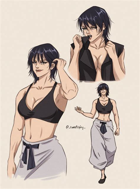 rule 34 1girls black bra bra cleavage female female focus female only genderswap mtf jujutsu