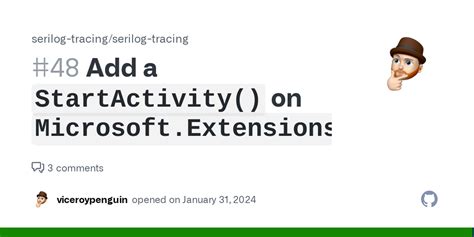 Add A StartActivity On Microsoft Extensions Logging ILogger