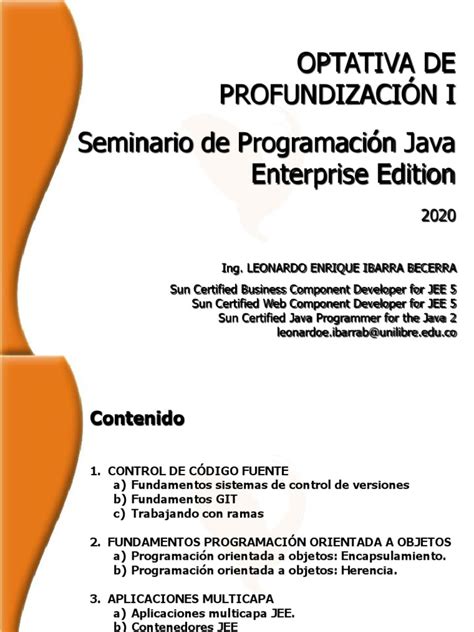 presentacion seminario java prerrequisitos pdf enterprise java beans java lenguaje de