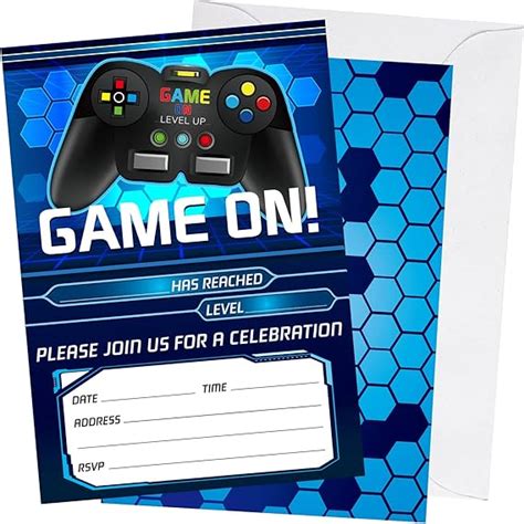 Video Game Invitations Video Game Party Invitation Video My Xxx Hot Girl