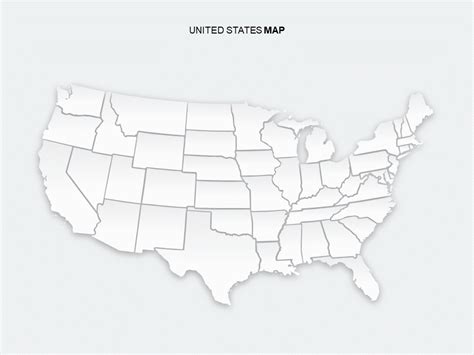 Editable United States Map For Powerpoint
