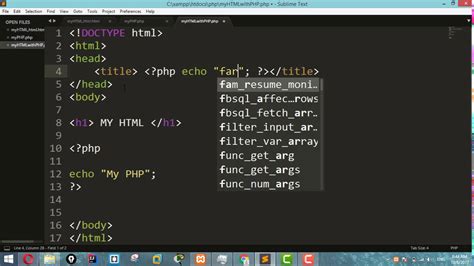 php tutorial for beginners 6 embedding html and php youtube