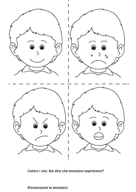 Riconoscere Le Emozioni E Le Relative Espressioni Facciali Emotions Preschool Teaching Emotions