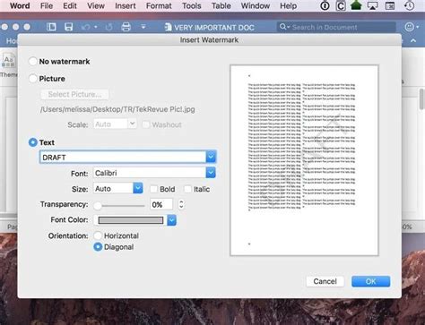 5 Easy Steps To Insert A Draft Watermark In Word