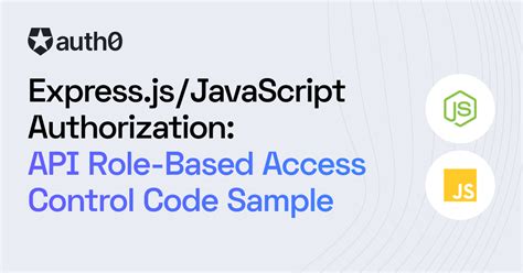 express js code sample api role based access control