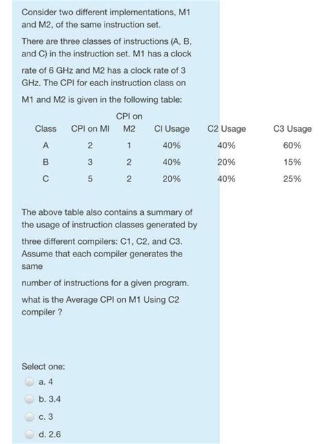 solved consider two different implementations m1 and m2 of