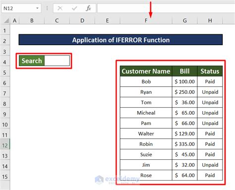How To Create A Search Box In Excel 4 Easy Methods