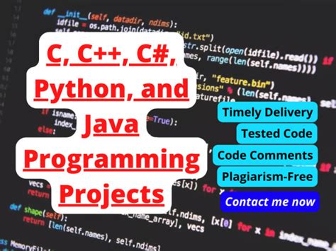 do c cpp c sharp python and java programming assignment by myself muhammad fiverr