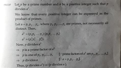 theorem 1 3 let p be a prime number if pdivide a 2 then p divides a where a is a