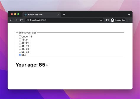 Using Radio Buttons In React KindaCode