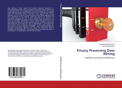privacy preserving data mining 978 3 659 66907 1 3659669075 9783659669071 by shampa