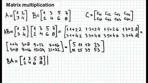 how to multiply matrices by macsteve tutorials youtube