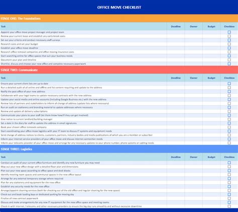 Descubrir 82 Imagen Office Move Checklist Template Abzlocal Mx