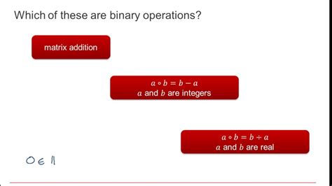 aqa discrete binary operations 1 1 youtube