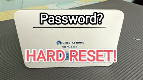 RESET GLOBE AT HOME MODEM YouTube
