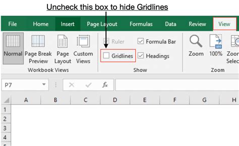 How To Get Rid Of Excel Gridlines