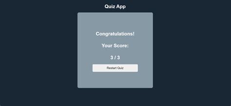 github akritidi quiz app simple quiz game built completely with reactjs using hooks and the